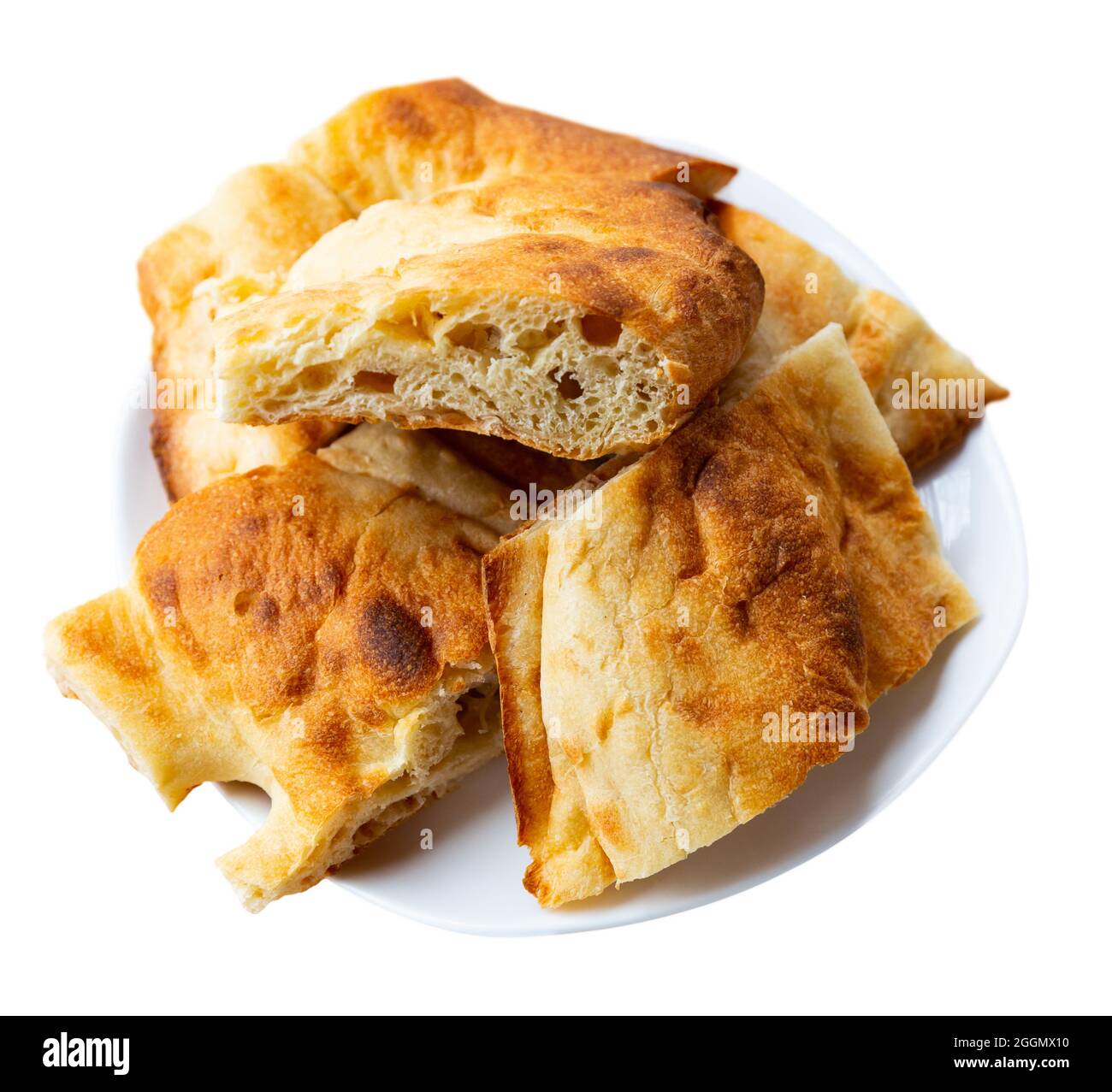 Traditional georgian bread shotis puri served for dinner Stock Photo ...