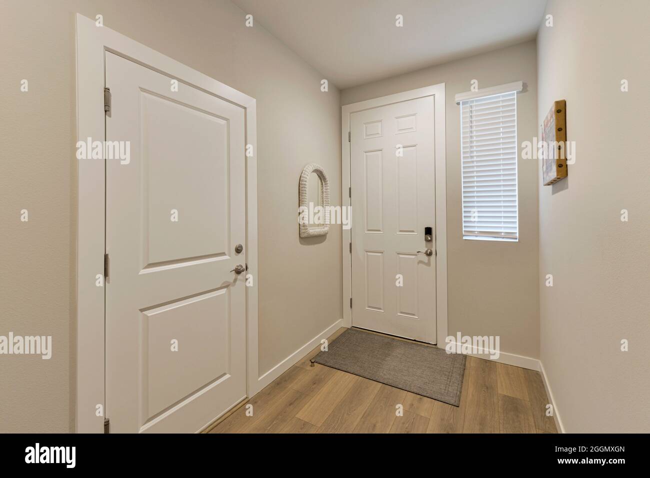 Modern residential front entrance interior Stock Photo - Alamy