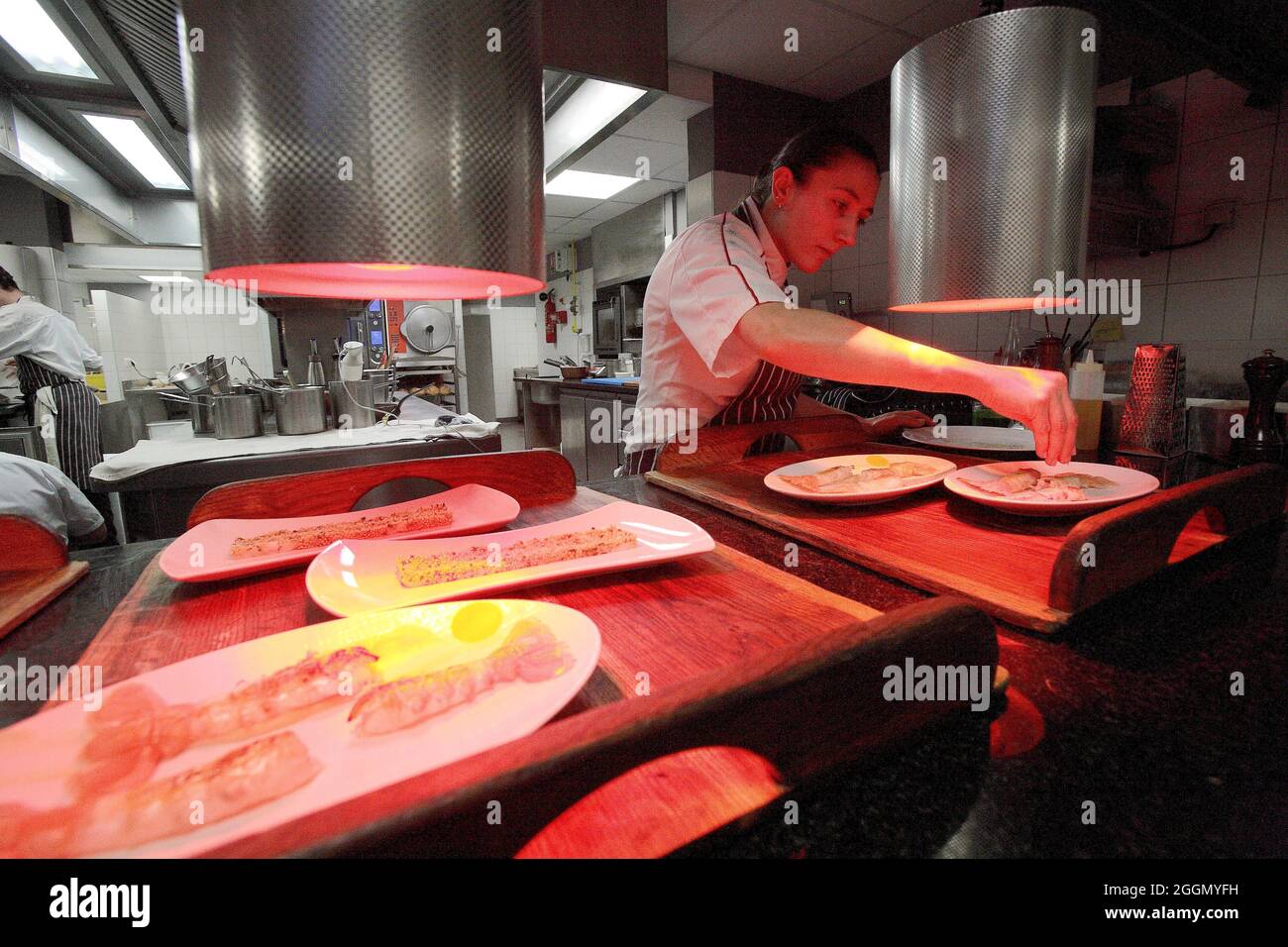 FRANCE. HAUTE-SAVOIE (74) FRENCH ALPS. MEGEVE SKI RESORT. FRENCH CHEF ...