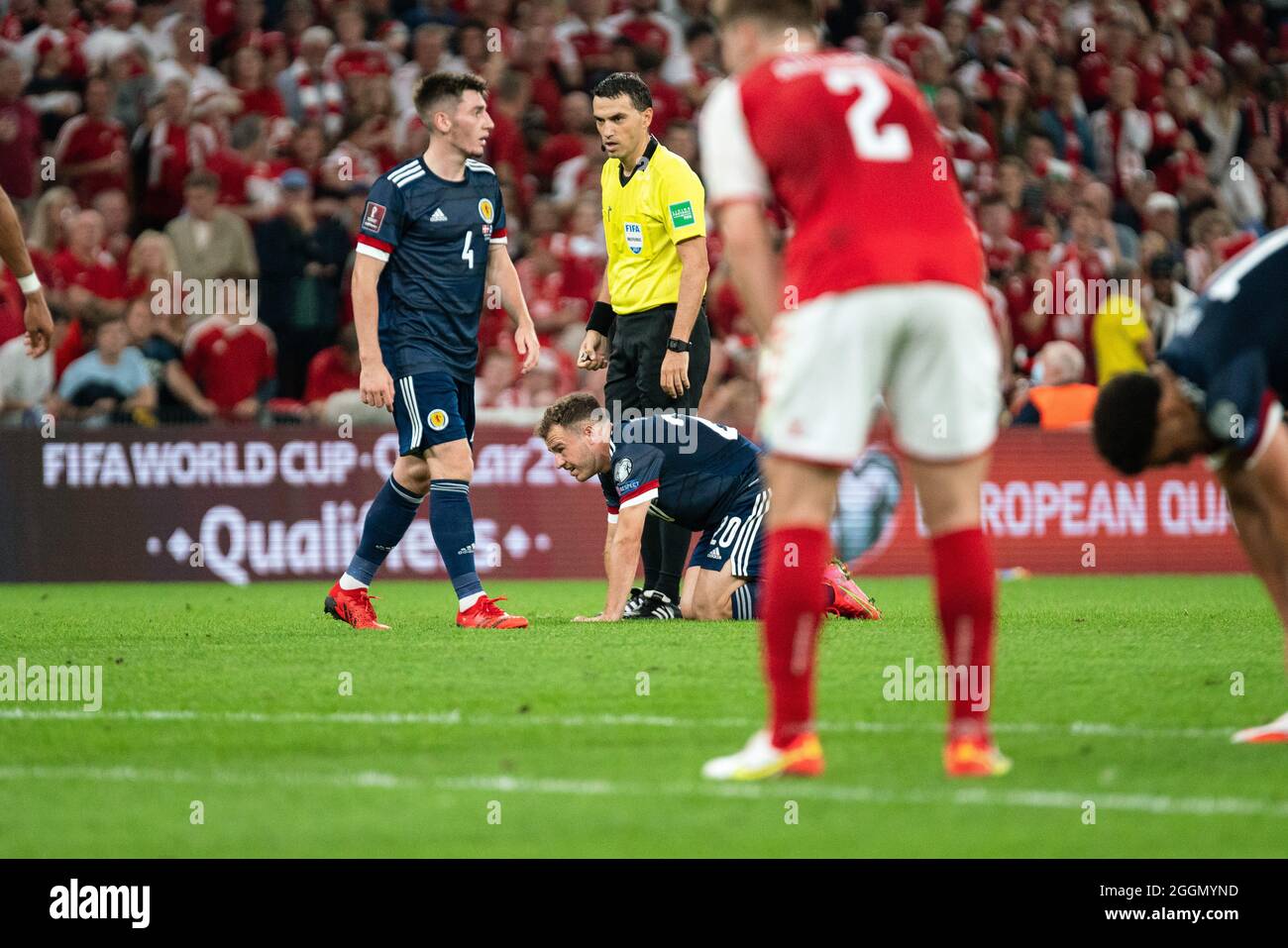 Copenhagen, Denmark. 01st Sep, 2021. Referee Ovidiu Hategan seen in ...
