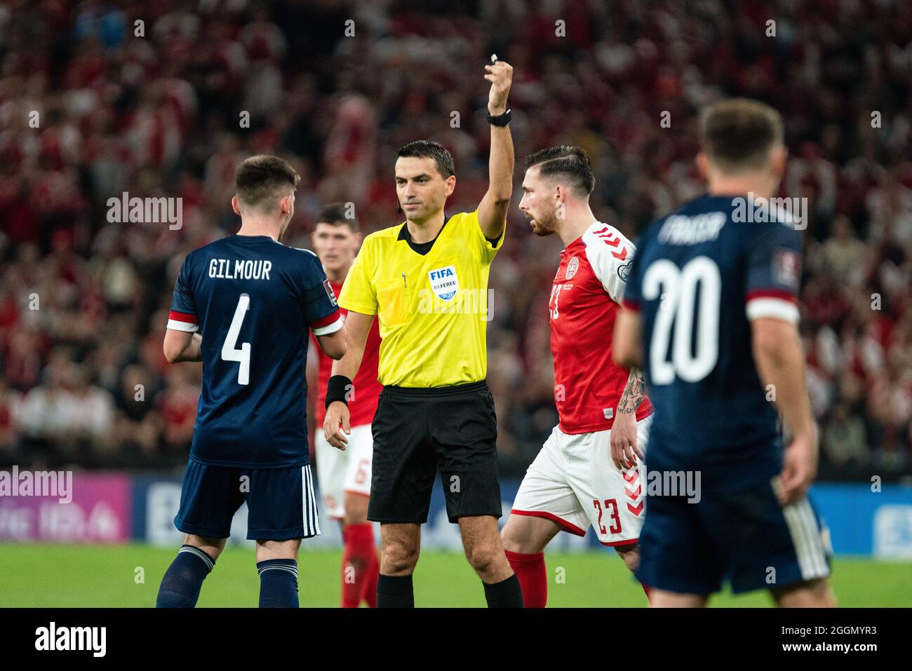 Copenhagen, Denmark. 01st Sep, 2021. Referee Ovidiu Hategan seen in ...
