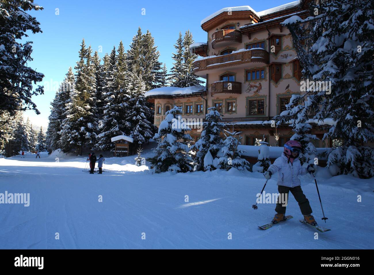 FRANCE. SAVOIE (73) SKI RESORT COURCHEVEL 1850. NEW SPA VALMONT ...