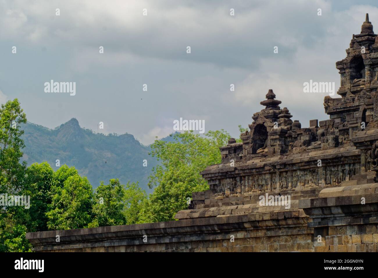 Buddha Shrines, Borobudur Stock Photo - Alamy