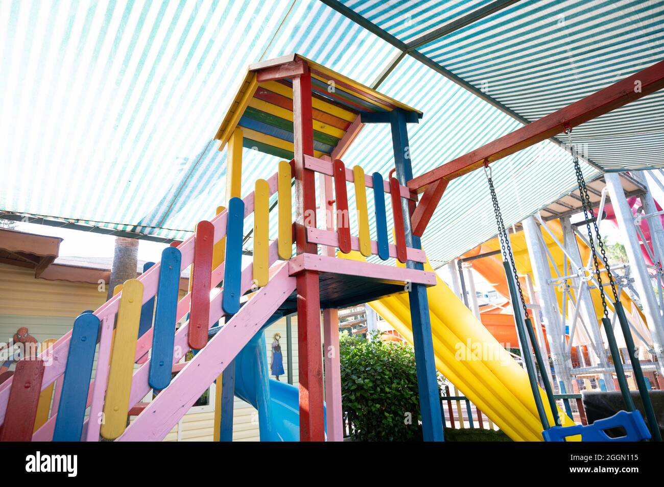 A bright playground for children Stock Photo - Alamy