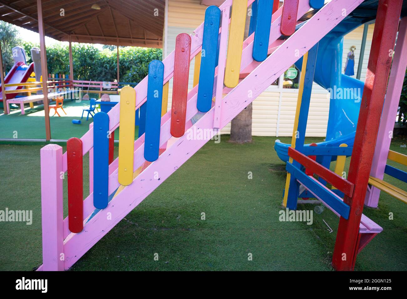 A bright playground for children Stock Photo - Alamy