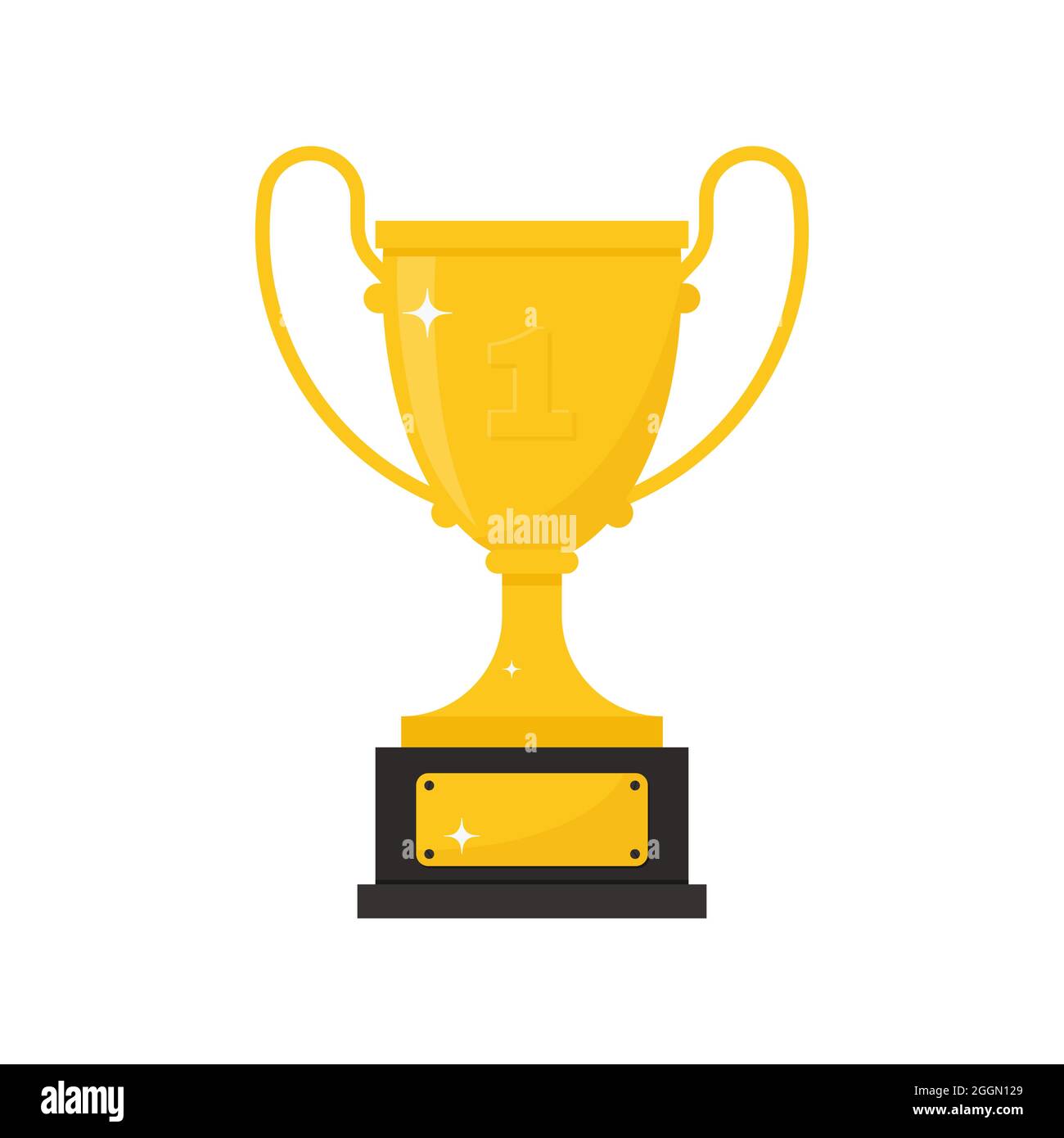 Champion cup. Vector illustration, isolated on white bakcground Stock ...