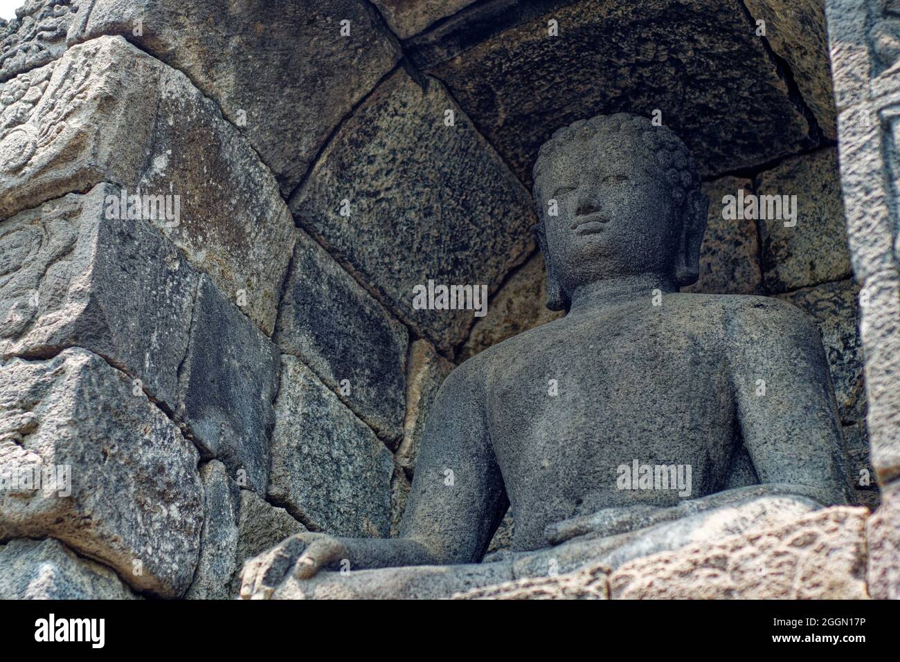 Buddha Statue, Borobudur Stock Photo - Alamy