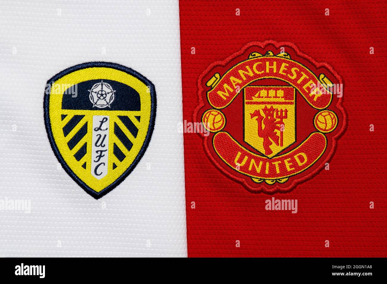 Leeds united badge hi-res stock photography and images - Alamy