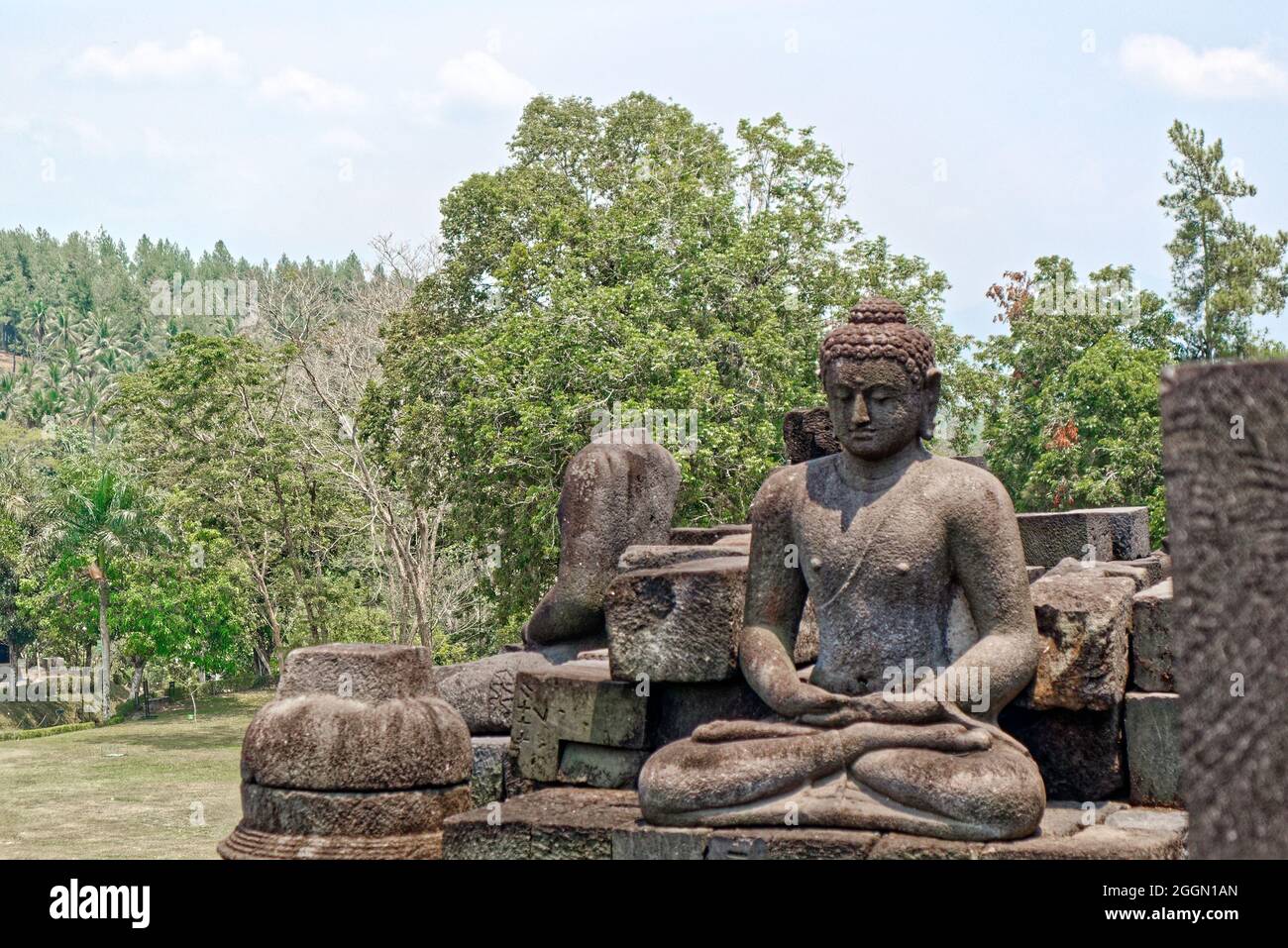 Buddha Statue, Borobudur Stock Photo - Alamy