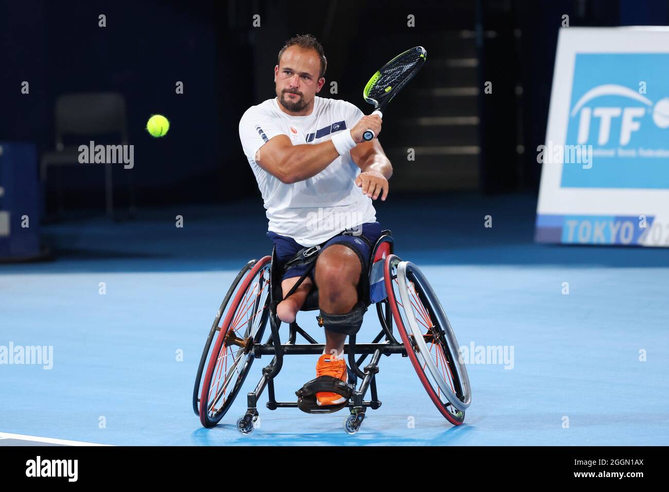 Tokyo, Japan. 2nd Sep, 2021. EGBERINK Tom (NED) Wheelchair Tennis : Men ...