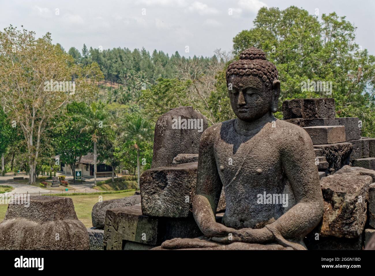 Buddha Statue, Borobudur Stock Photo - Alamy
