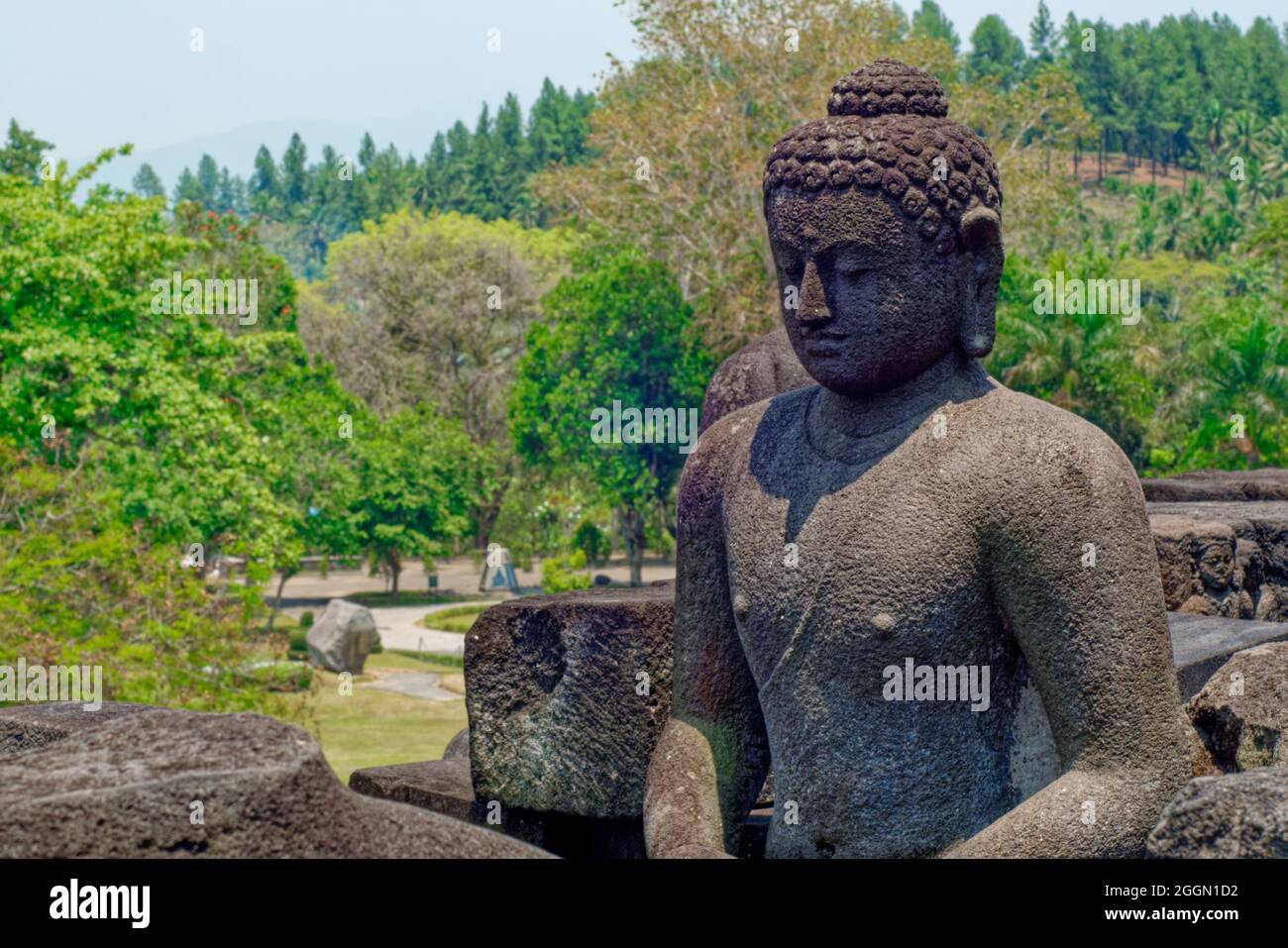 Buddha Statue, Borobudur Stock Photo - Alamy