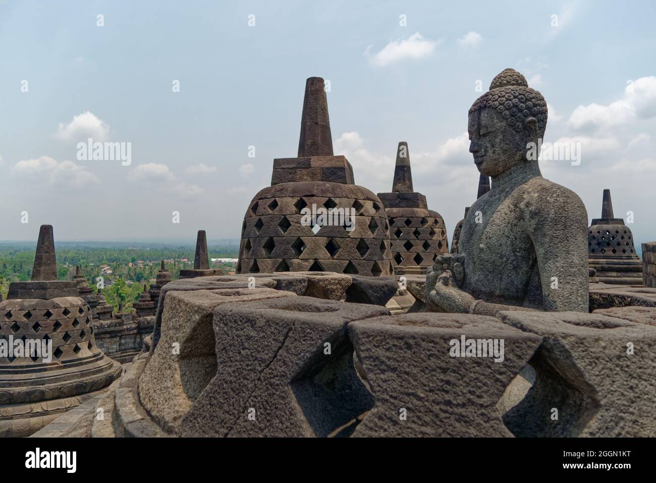 Buddha Stupa, Borobudur Stock Photo - Alamy