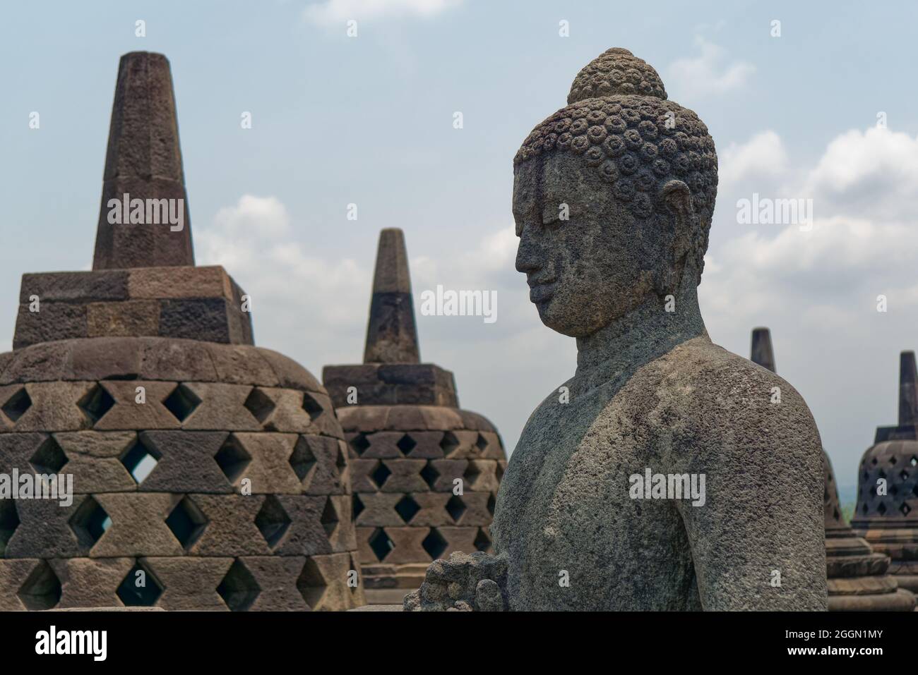 Buddha Stupa, Borobudur Stock Photo - Alamy