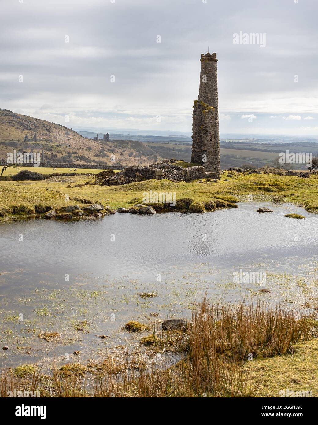 Caradon Copper mines Caradon Cornwall Stock Photo - Alamy
