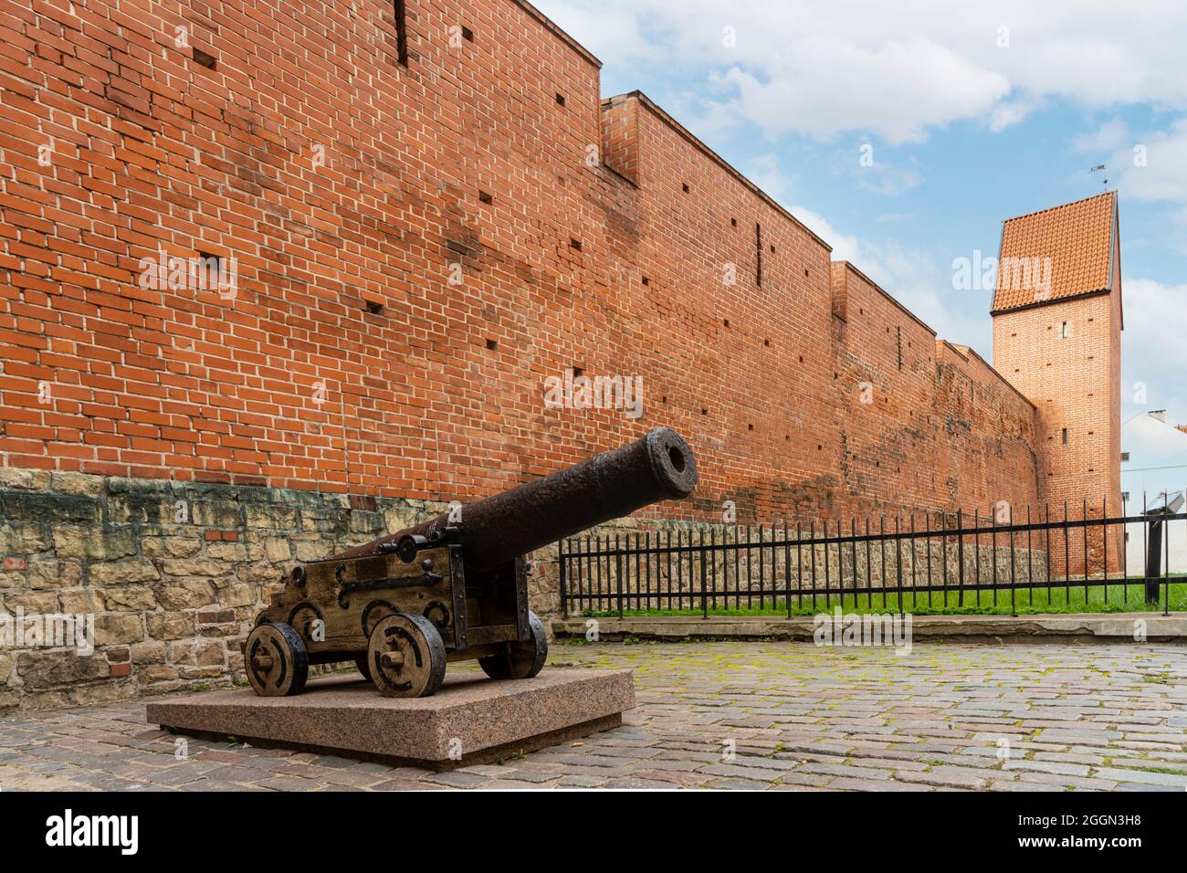 Riga, Latvia. August 2021. panoramic view of the ancient city walls in ...