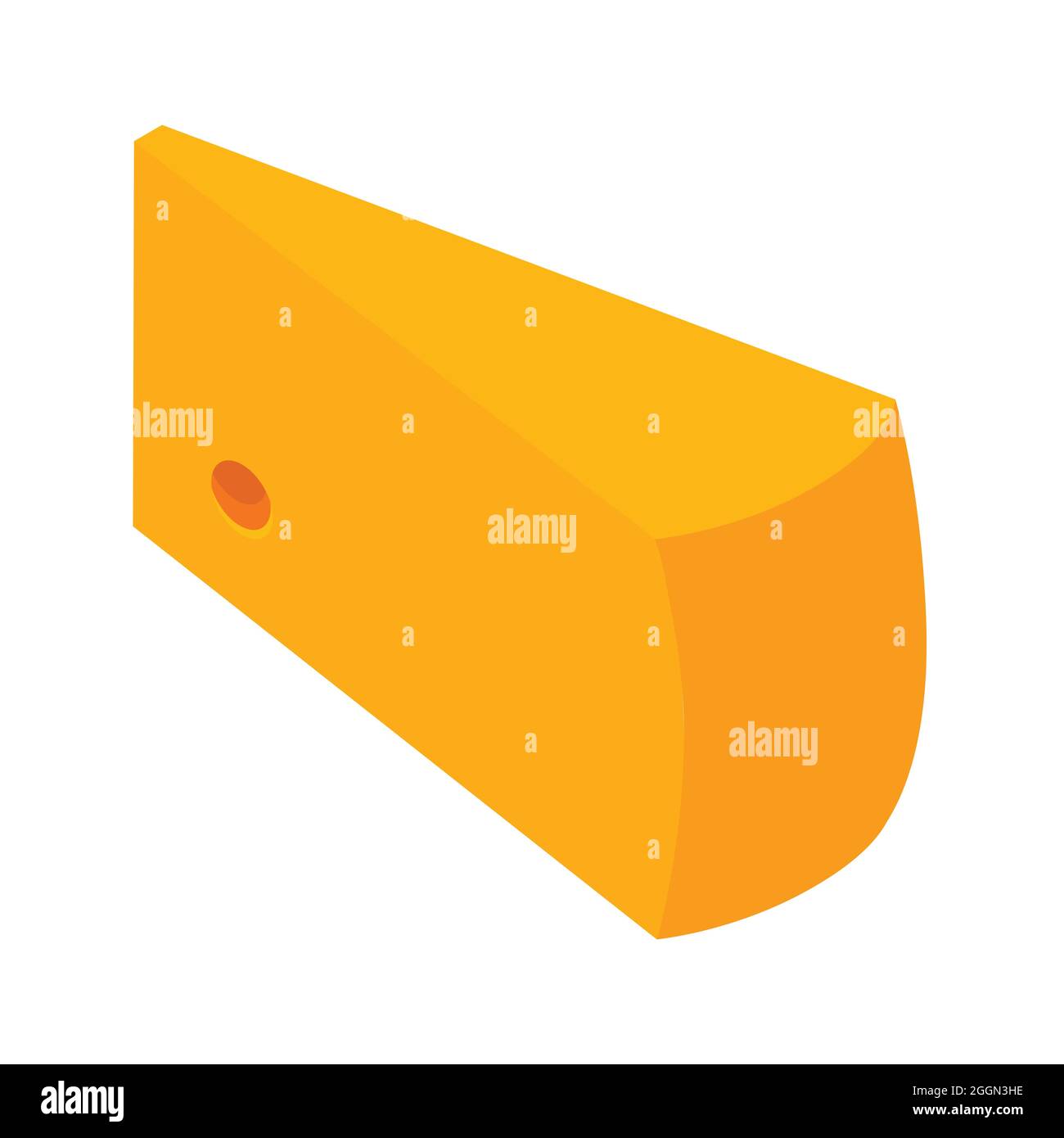 Wedge piece of tasty yellow cheddar cheese isolated on white background ...