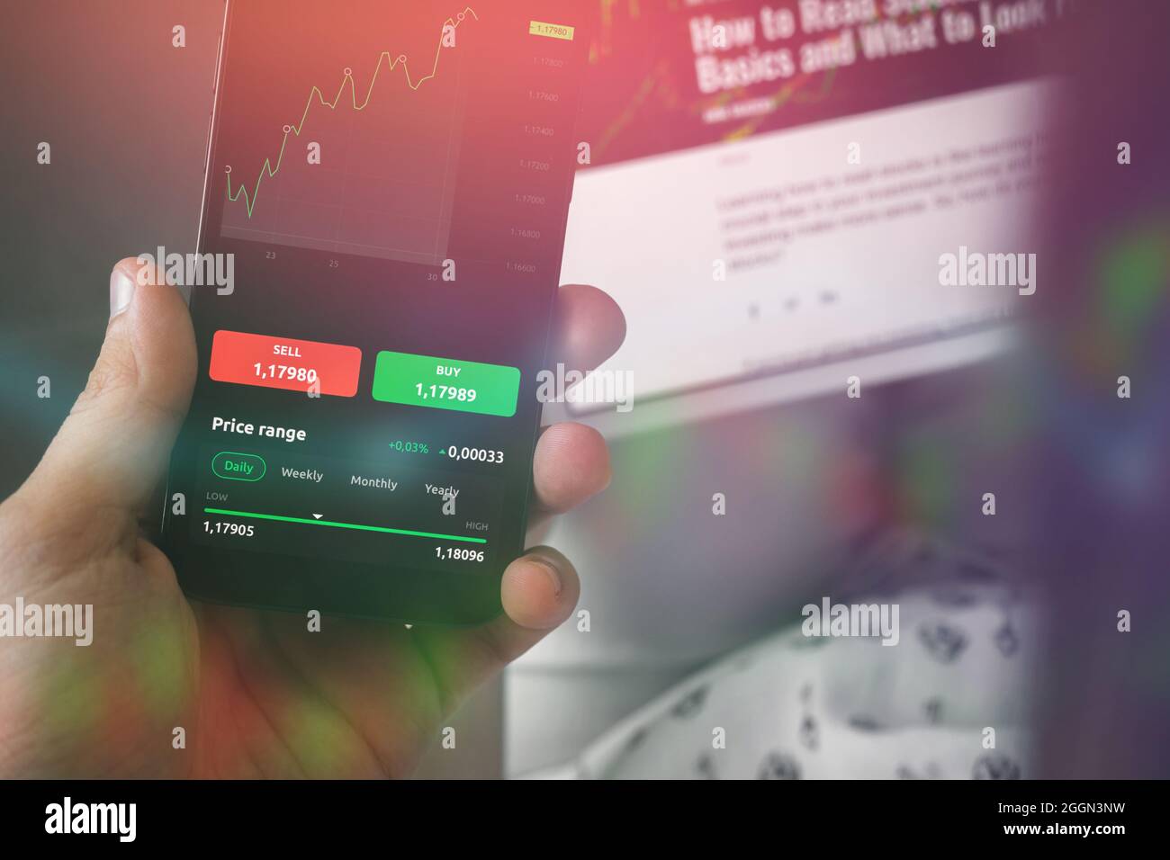 Investment stock broker and profit analysis. Stock trading graph chart ...