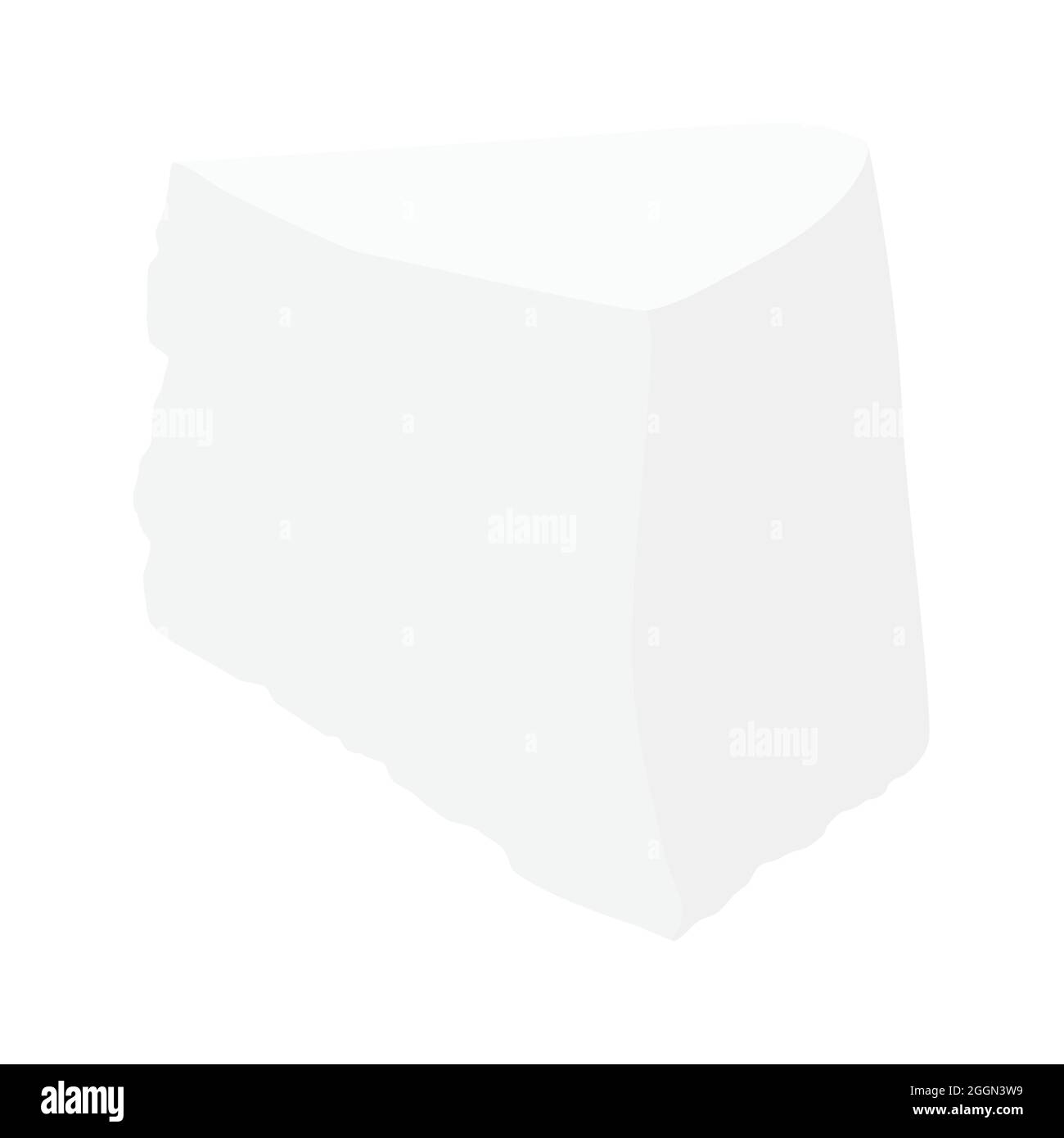 Feta cheese piece isolated on white background. Vector Stock Vector ...