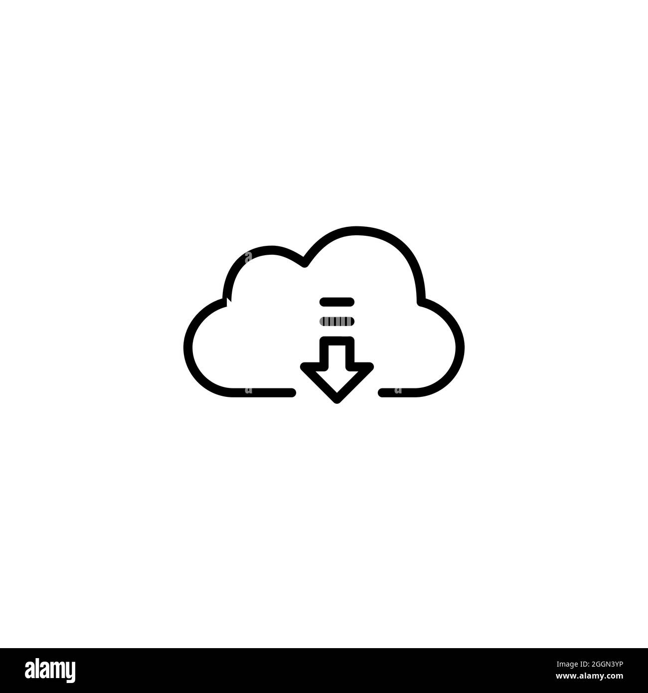 Download from cloud storage vector icon. Pixel perfect, editable stroke Stock Vector Image & Art ...