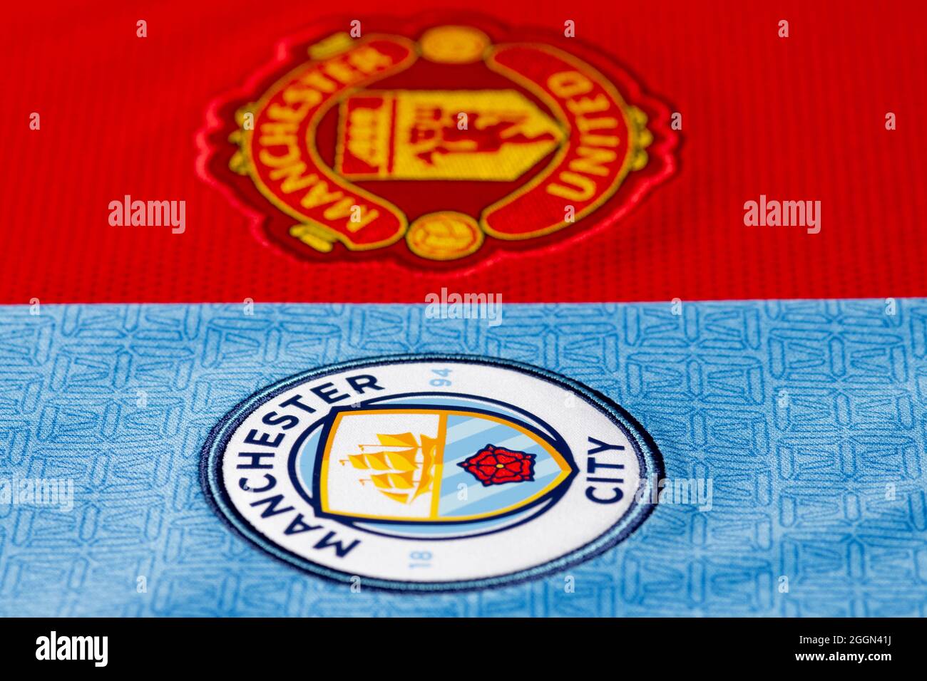 Manchester united manchester city shirt hi-res stock photography and ...
