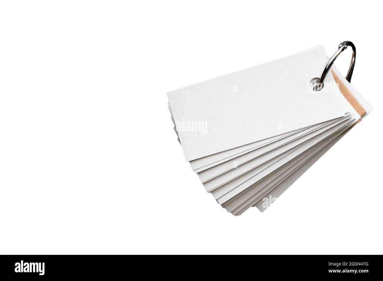 Blank ring memo on white background Stock Photo - Alamy