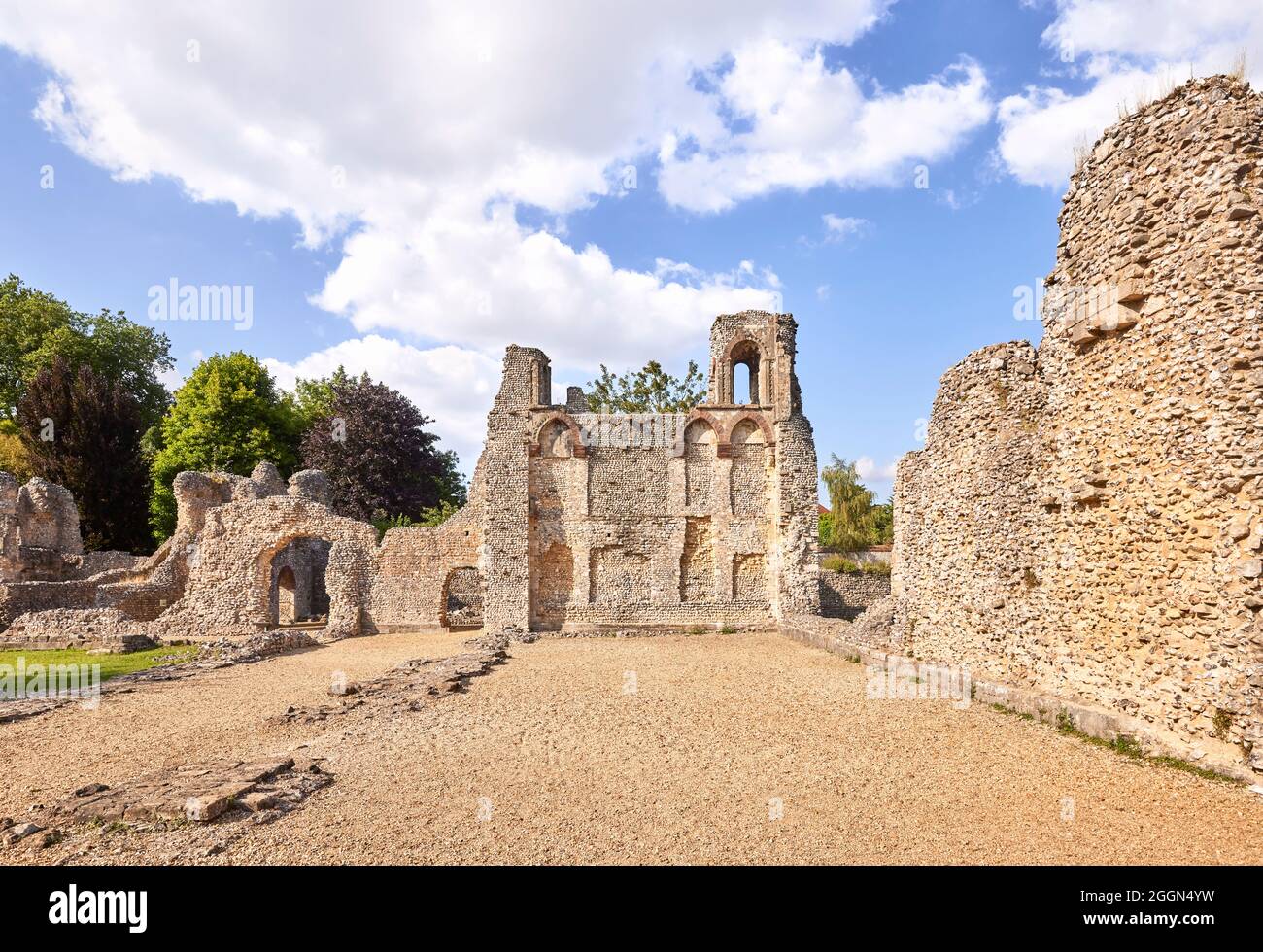 The ruins of medieval Wolvesey Castle (the Old Bishop's Palace) in ...