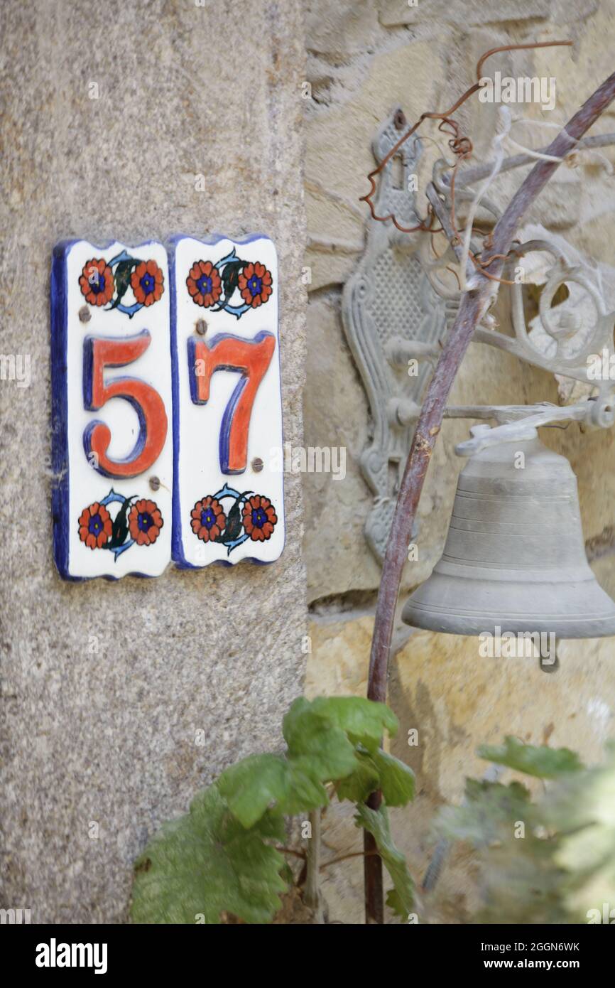 Bozcaada October 30: Gate 57 number Stock Photo - Alamy