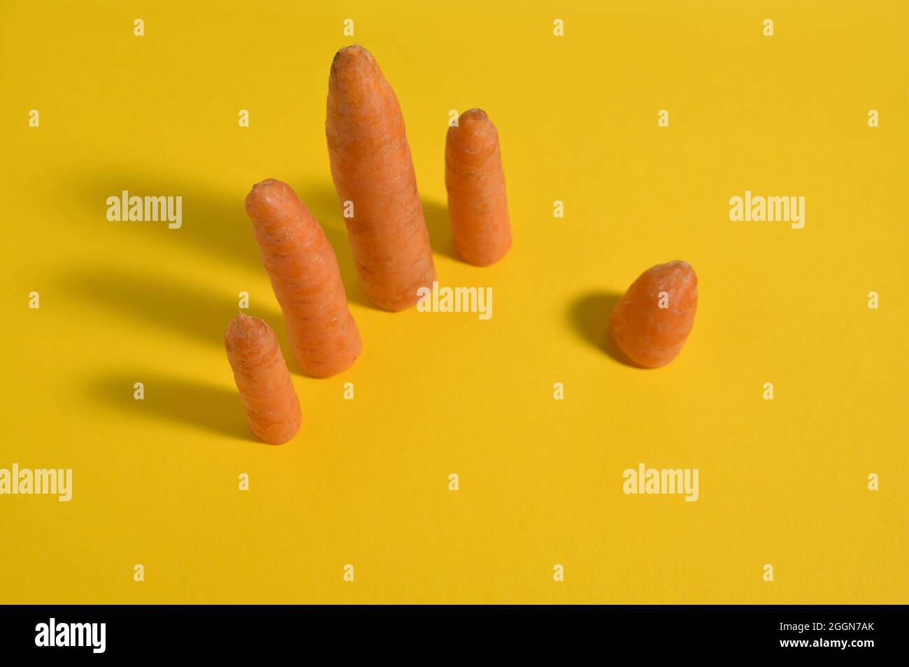 Abstract Sweet Carrot Frightening Cut Fingers Stock Photo - Alamy