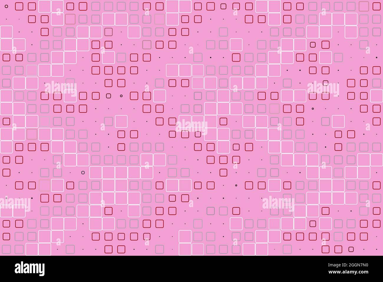 Pink background. Abstract design. Pattern with square elements. Simple ...