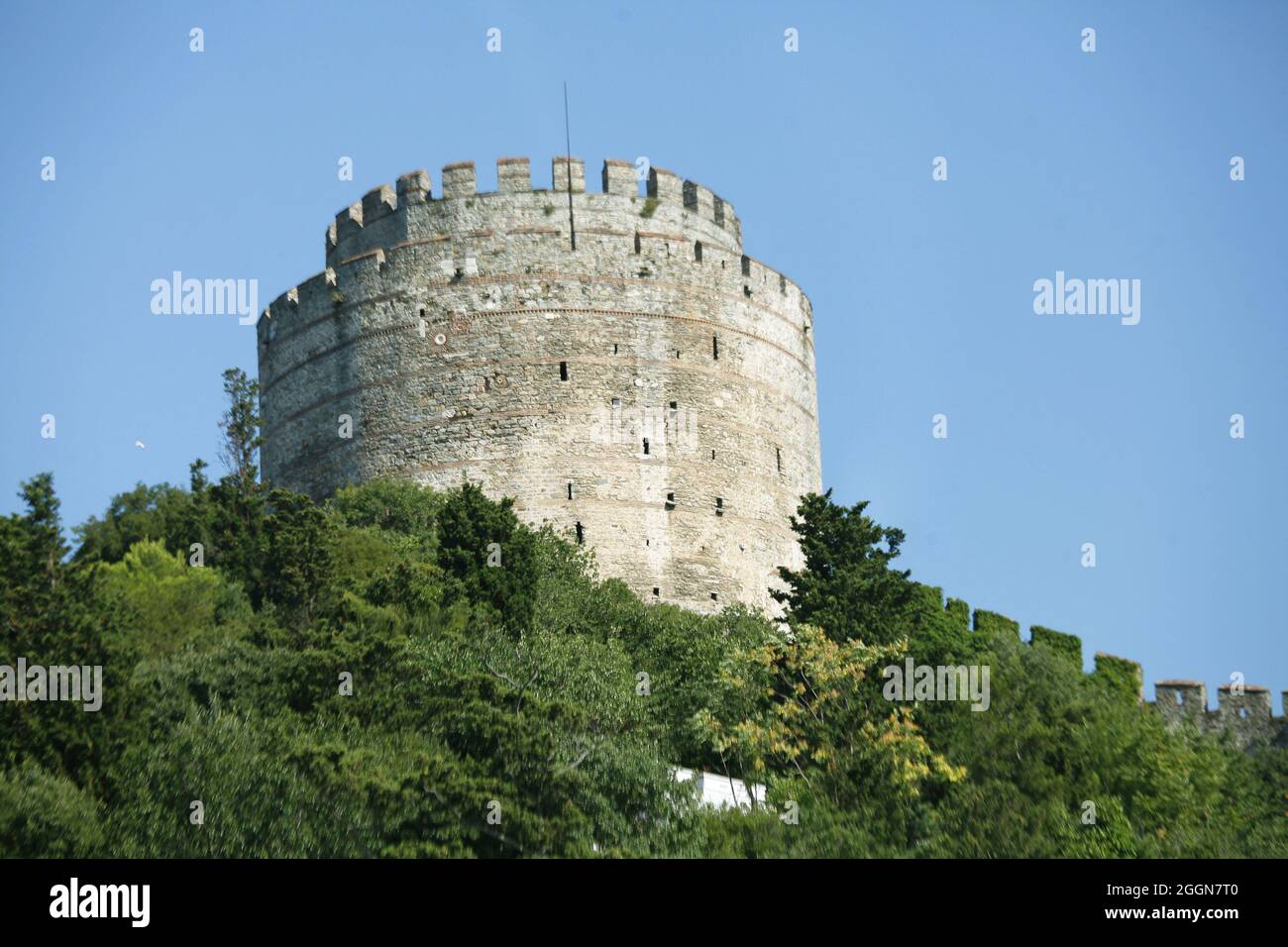 Rumelian Castle in Bosphorus Strait Coast of Istanbul City, Turkey ...