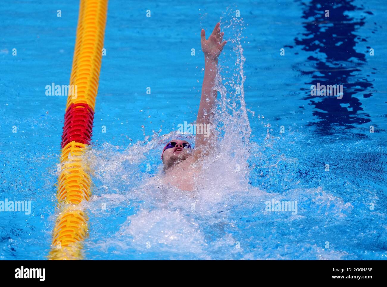 Great Britain's Reece Dunn on the way to winning bronze in the Men's ...