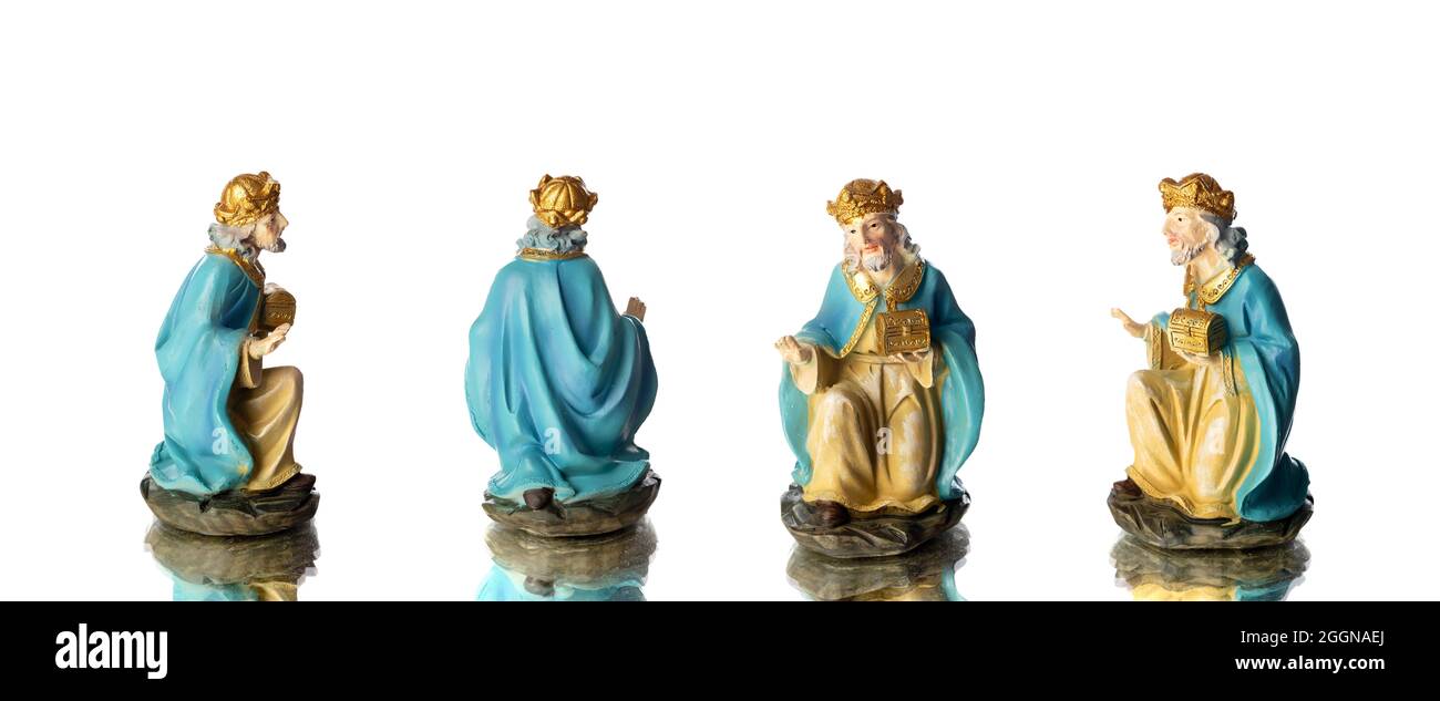 Melchior, the oldest and first of the three wise men isolated on a ...