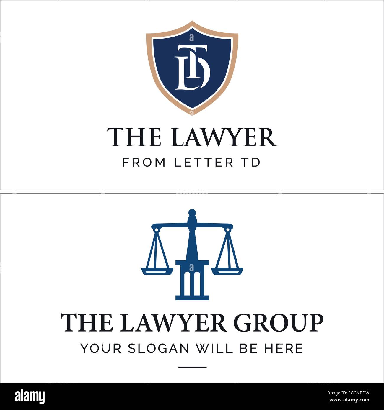 Lawyer attorney shield and pillar scale logo design Stock Vector Image ...