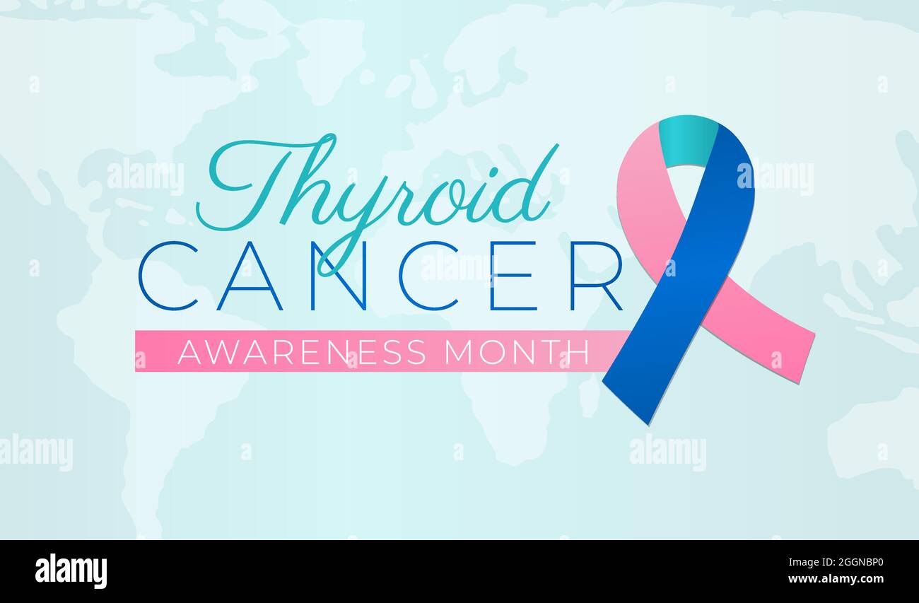 Thyroid Cancer Awareness Month Background Illustration Stock Vector ...