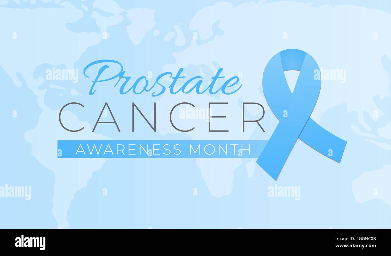 Prostate Cancer Awareness Month Background Illustration Stock Vector