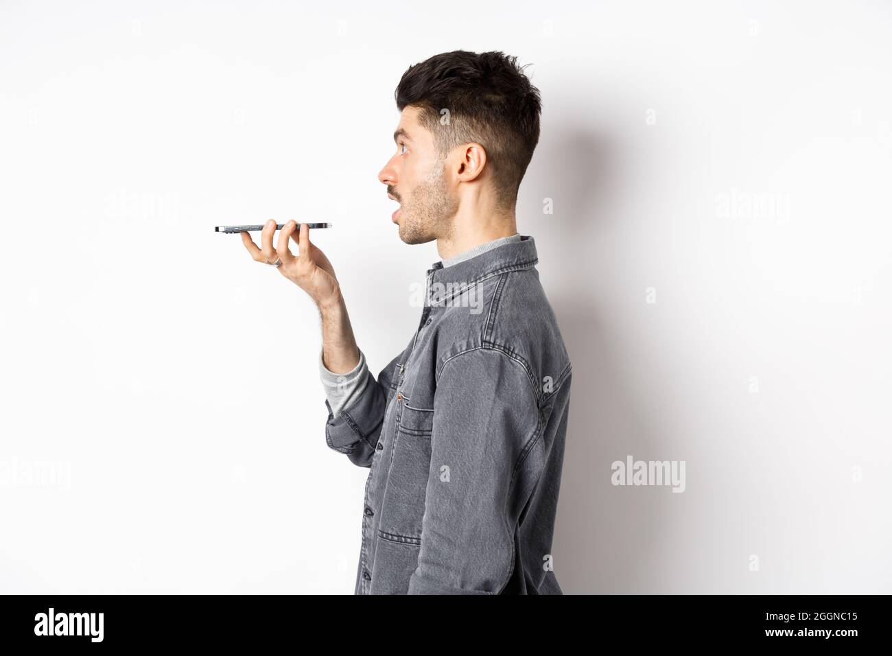 Translator speakerphone hi-res stock photography and images - Alamy