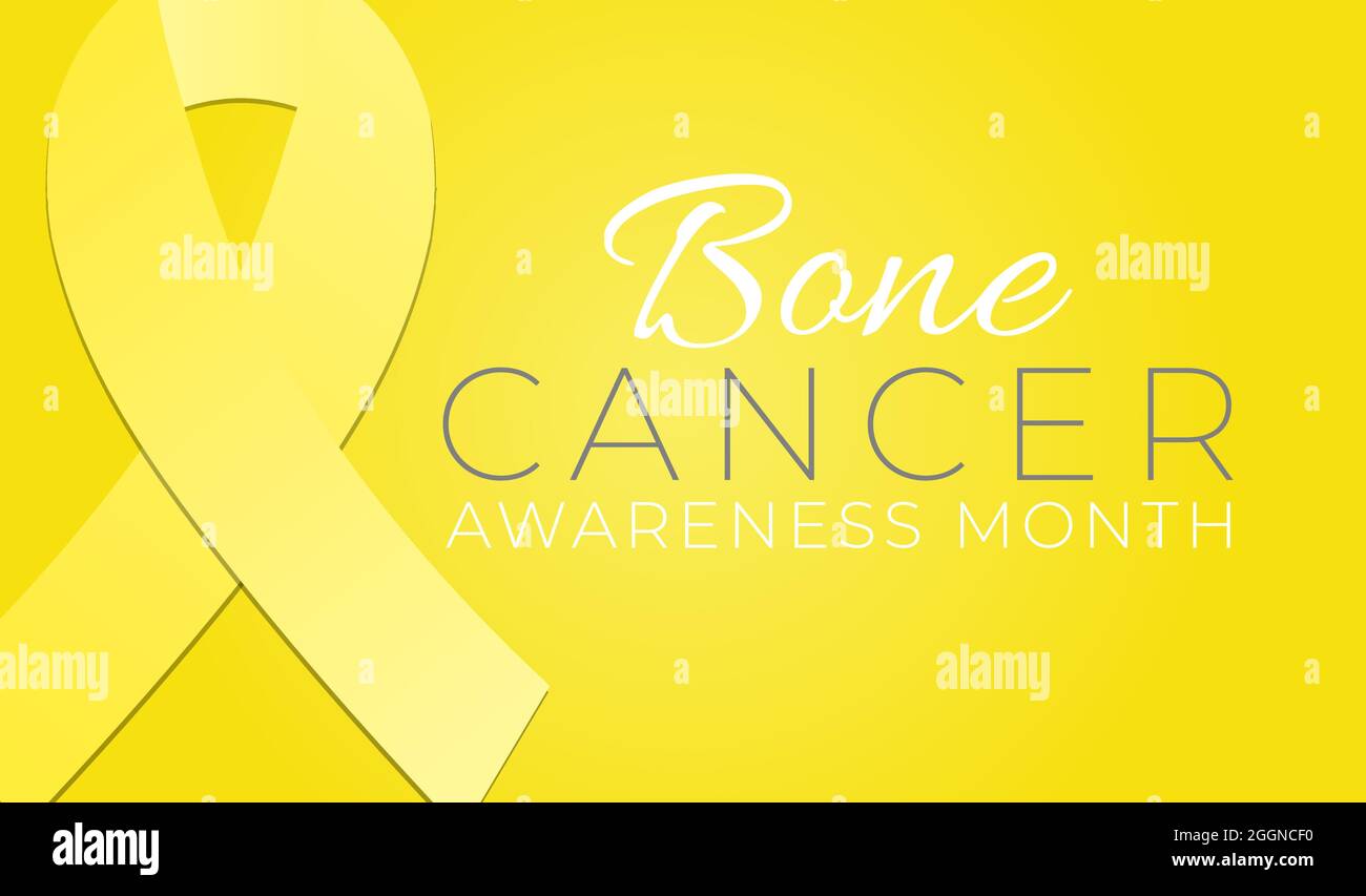 Yellow Sarcoma Bone Cancer Awareness Month Background Illustration ...