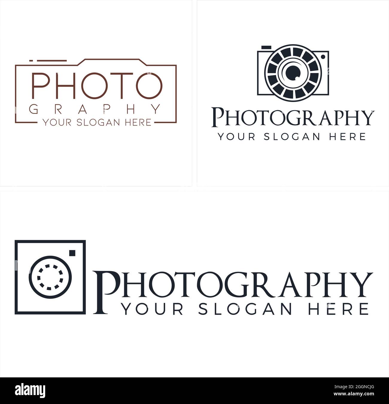 Photography studio camera logo design Stock Vector Image & Art - Alamy