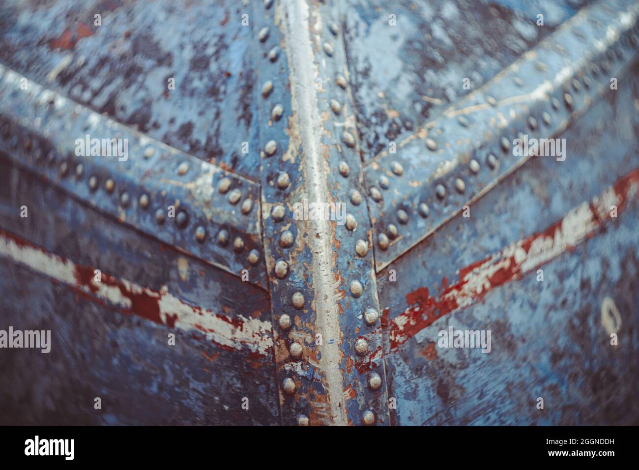 the bottom of an old iron boat, rusty iron Stock Photo - Alamy