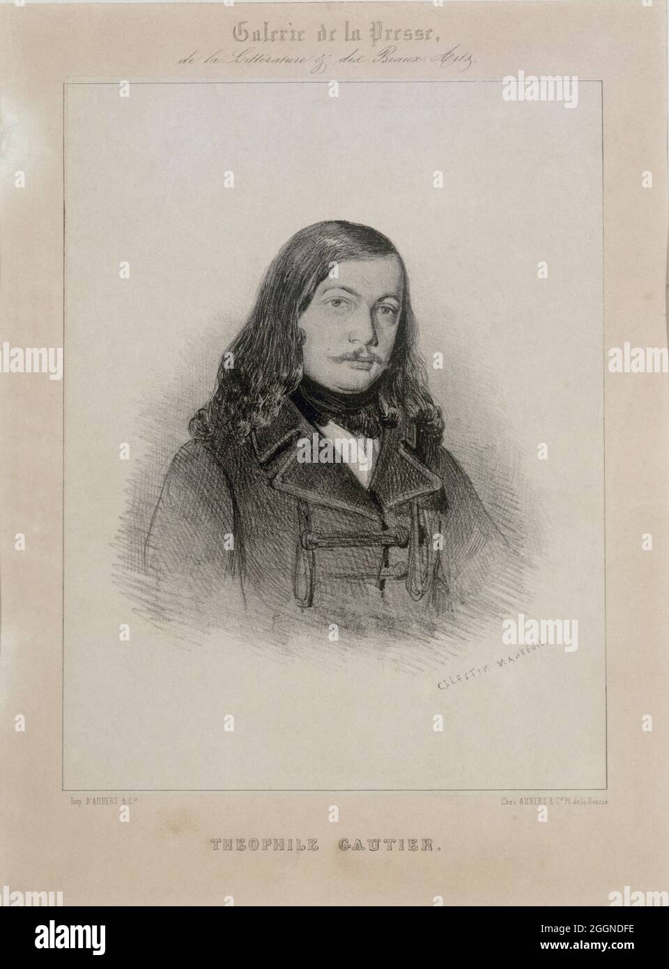 Portrait of the poet Théophile Gautier (1811-1872). Museum: PRIVATE ...