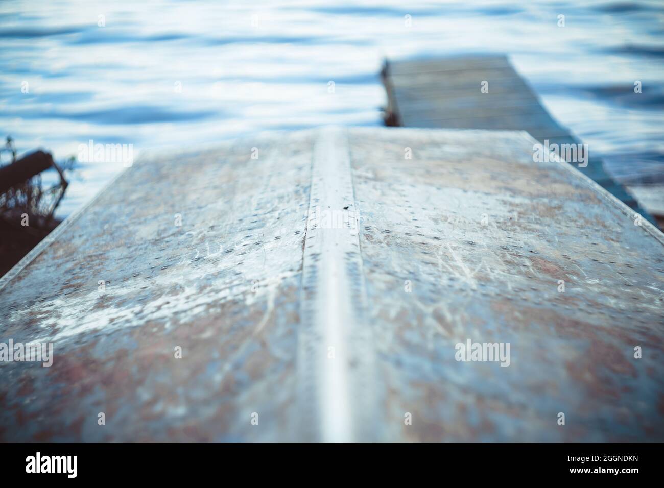 the bottom of an old iron boat, rusty iron Stock Photo - Alamy