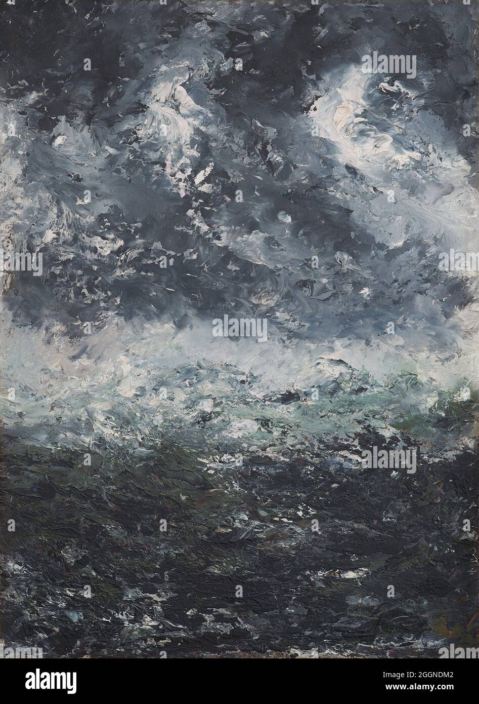 Storm landscape. Museum: PRIVATE COLLECTION. Author: AUGUST STRINDBERG ...