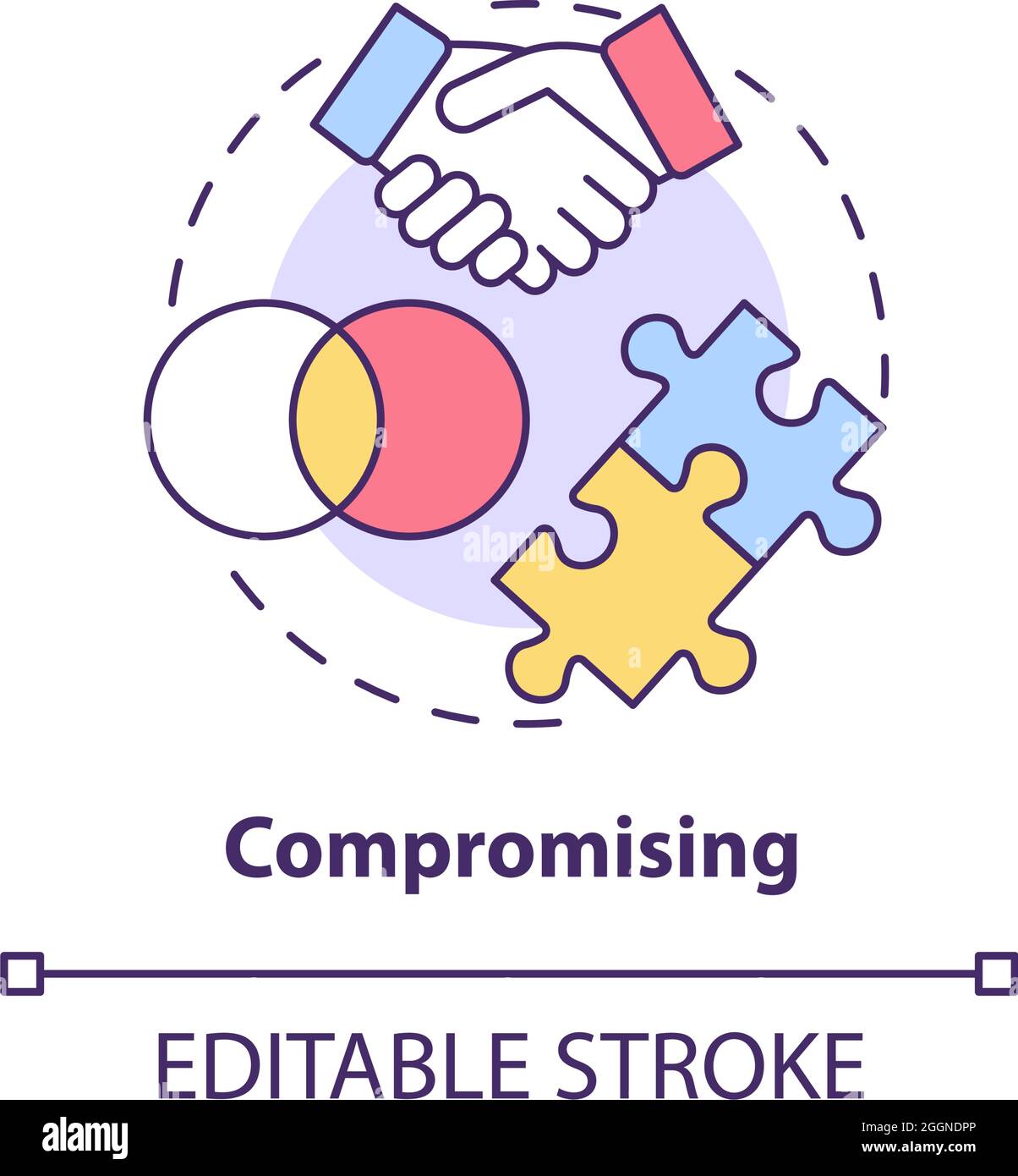 Compromising concept icon Stock Vector Image & Art - Alamy