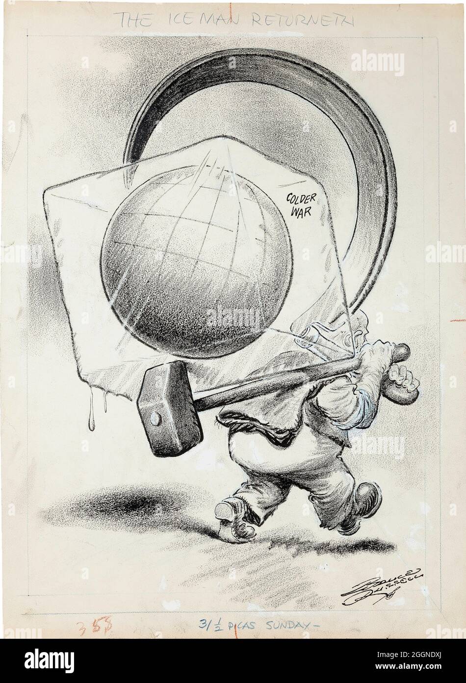 The Iceman Returneth (Los Angeles Times). Museum: PRIVATE COLLECTION ...