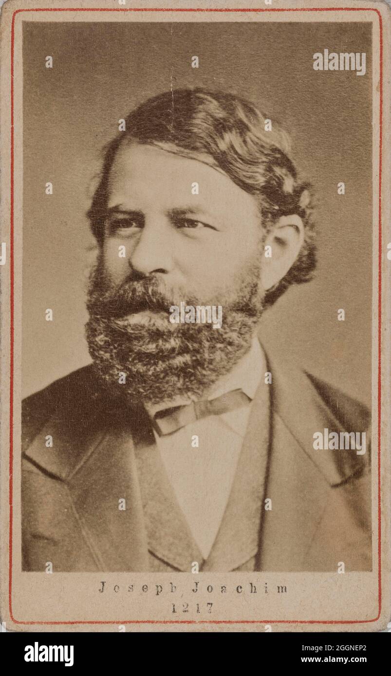 Portrait of the violinist and composer Joseph Joachim (1831-1907 ...