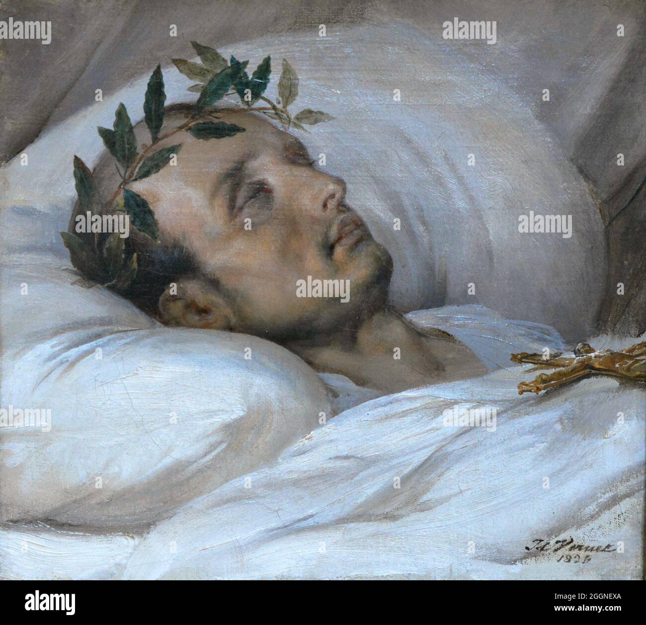 Napoleon on his deathbed, May 5, 1821. Museum: Musée de la Légion d ...