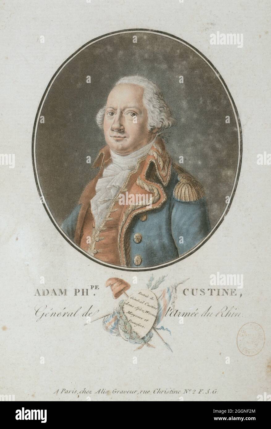 Comte Adam Philippe de Custine (1740-1793). Museum: PRIVATE COLLECTION ...