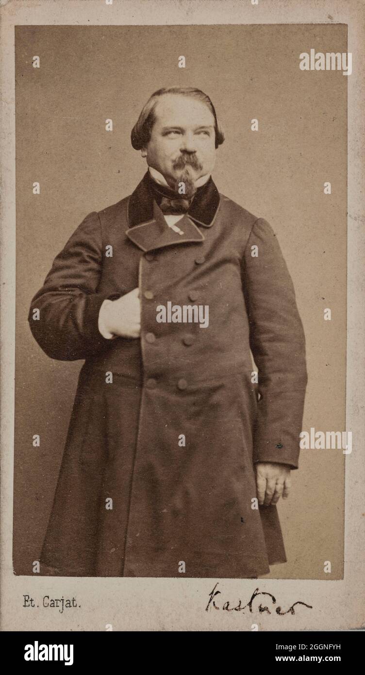 Portrait of the Composer Jean-Georges Kastner (1810-1867). Museum ...