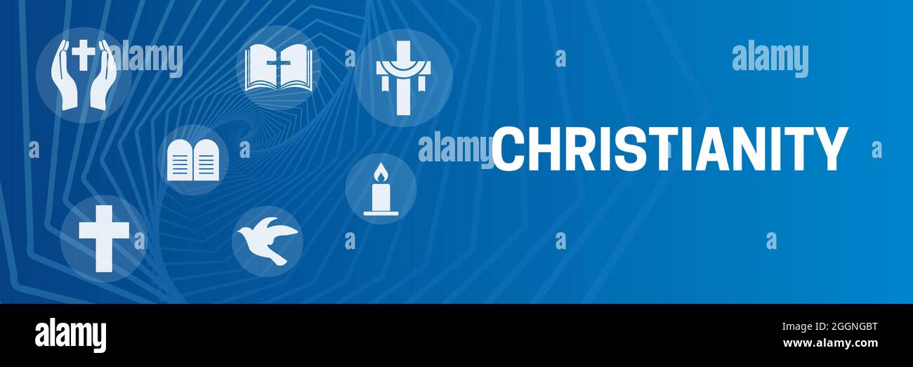 Christianity Web Banner Background Illustration Stock Vector Image ...